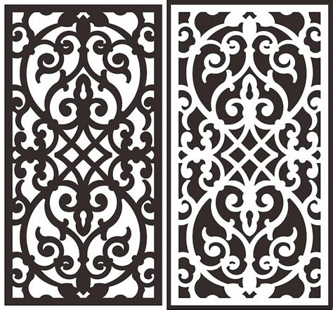Premium Vector Vector Laser Cutting For Fence And Facade Partitions