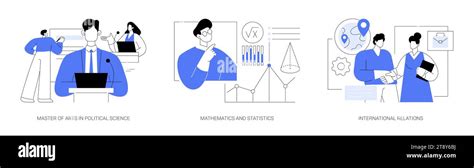 Social Science Isolated Cartoon Vector Illustrations Se Stock Vector