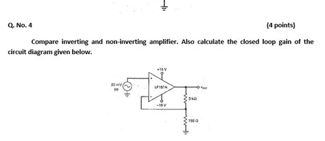 Solved Q No4 4 Points Compare Inverting And