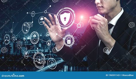 Cyber Security And Digital Data Protection Concept Stock Image Image Of Hacker Data