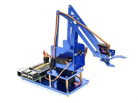 Waveshare 4 DOF Metal Robot Arm Kit For Raspberry Pi Zero Zero W Zero WH 2B 3B 3B With Large