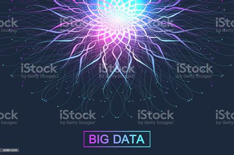 큰 복잡 한 데이터입니다 추상적인 배경 그래픽 통신입니다 관점 배경 시각화입니다 분석 네트워크입니다 벡터 일러스트 레이 션 3차원 형태에 대한 스톡 벡터 아트 및 기타