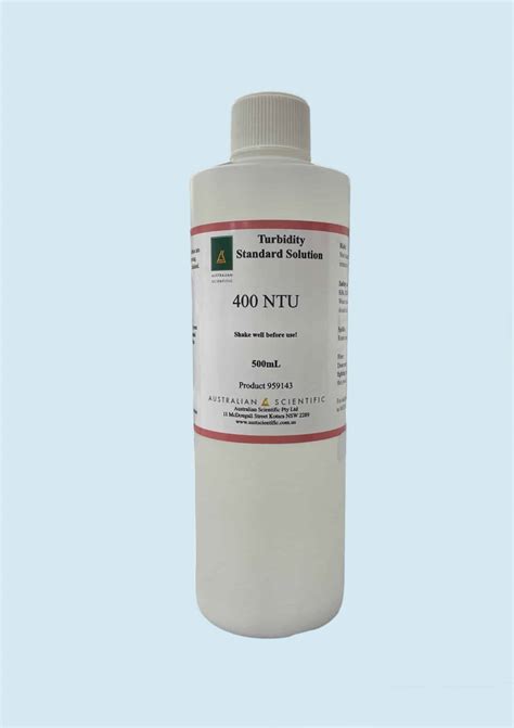 Turbidity Standard 400ntu 500ml Australian Scientific Turbidity Standard 400ntu 500ml Australian Scientific