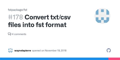 convert txt csv files into fst format · issue 178 · fstpackage fst