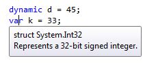 Difference Between Dynamic And Var Keyword In C