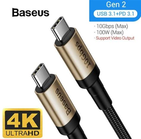 Promo Baseus 100w Kabel Data Type C To Type C Cafule Cable Pd3 1 20v 5a Diskon 17 Di Seller
