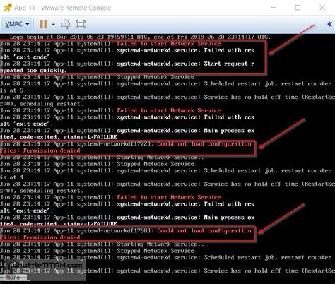 photon os 3 0 “ip a” command displays eth0 “state down” and the