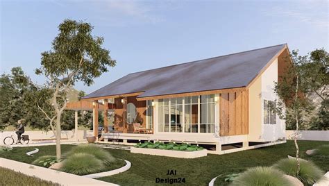 บ้านชั้นเดียวยกพื้นต่ำ แนวคิดบ้านไทยญี่ปุ่นร่วมสมัย เรียบง่ายน่าผ่อนคลาย