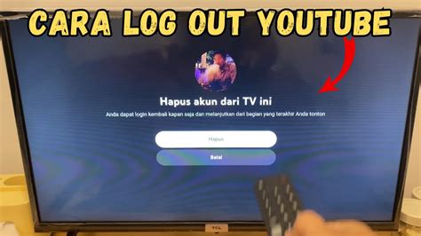 CARA LOG OUT AKUN YOUTUBE DI ANDROID TV YouTube