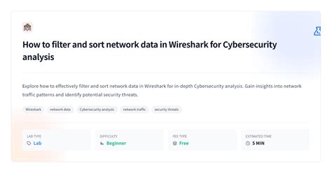 How To Filter And Sort Network Data In Wireshark For Cybersecurity