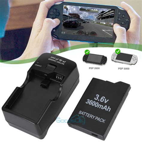 Upgrade 36v 3600mah Replacment Battery For Psp 2000 2001 Psp 3000 3001
