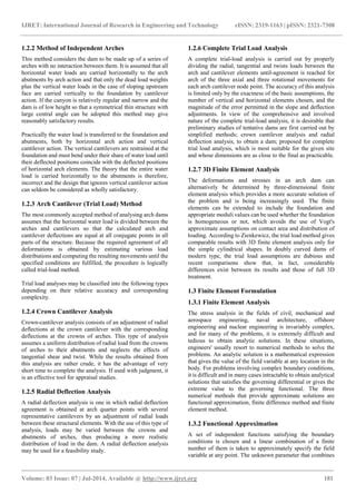 Finite Element Analysis Of Arch Dam PDF Geology Science