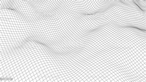 Vector Curved Perspective Grid Detailed Lines Forming An Abstract Background Stock Illustration