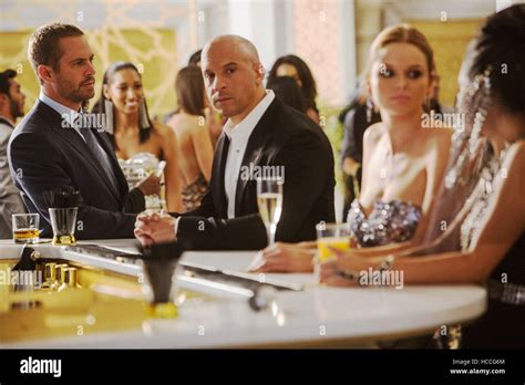 Furious 7 Aka Fast And Furious 7 Back From Left Vin Diesel Paul