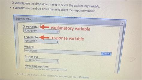 Solved Directions Create A Scatterplot In Statcrunch A With