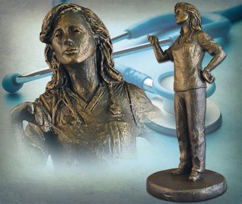Nurse Bronzetone Retired Michael Garman Museum And Gallery