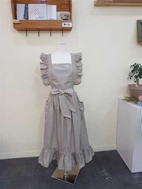 방수프릴앞치마 베이지프릴앞치마 뷰티앞치마 행자소잉 방수앞치마제작 네이버 블로그