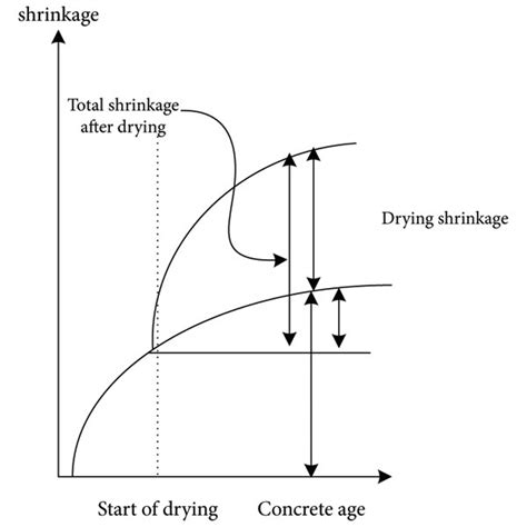 The Proportion Of Dry Shrinkage And Autogenous Shrinkage In Ordinary Download Scientific