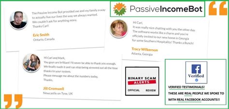 Passive Income Bot Review Legitimate Trading Robot Review Binary Scams 2016