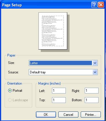 PageSetupDialog Component In VB NET