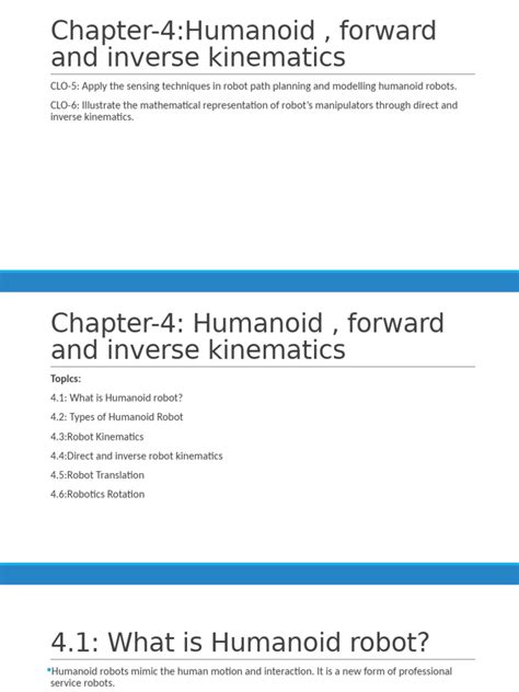 chapter 4 humanoid forward and inverse kinematics pdf coordinate