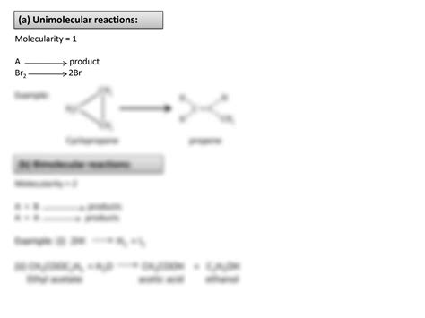 Solution Chemistry Lecture 4 Molecular Events Elementary Composite Reaction Potential Energy
