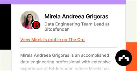 Mirela Andreea Grigoras Data Engineering Team Lead At Bitdefender
