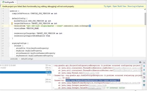 compilation error caused by java lang numberformatexception for input