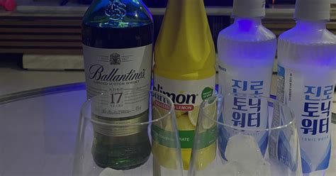 위스키로 하이볼 홈칵테일 만들기