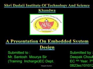 Embedded System Design Latest PPTX