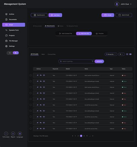 Data Management System Images Behance