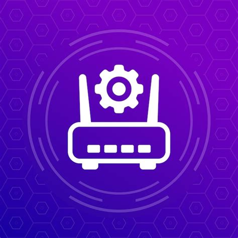 Premium Vector Router Modem Settings Icon For Apps And Web