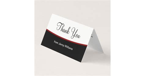 Classy Thank You Message Zazzle