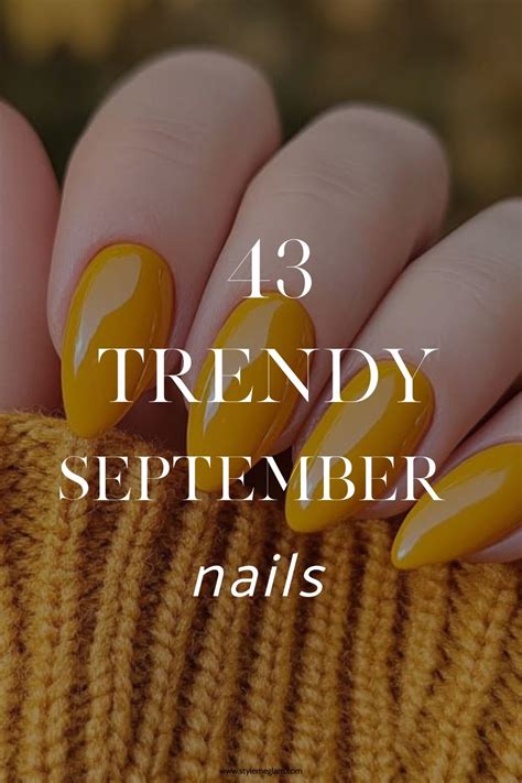 43 Cute September Nails You Must Try Almond Nail Colours August