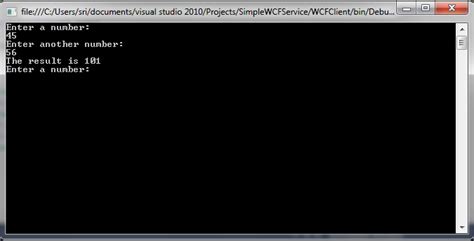 Creating A Simple Client To Utilize A Wcf Service Perceptions