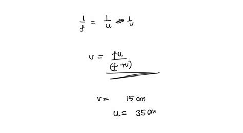 solved a convex lens with a focal length of 15 cm and an object