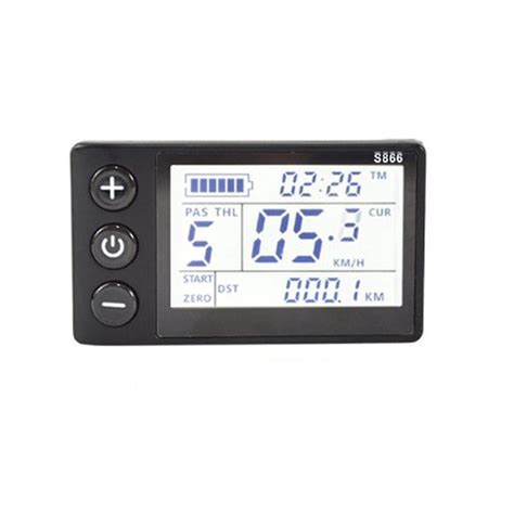 S866 Electric Bike Lcd Display E Bike Electric Scooter Display Meter Control Panel With