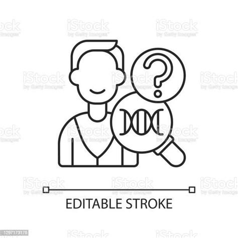 Dna 테스트 선형 아이콘 Dna에 대한 스톡 벡터 아트 및 기타 이미지 Dna 개념 건강 진단 Istock
