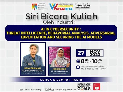 sneha murugan on linkedin ai cybersecurity techtalk ukm sdg