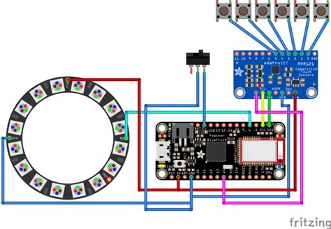 Circuit Diagram Bluetooth Le Midi Controller Adafruit Learning System