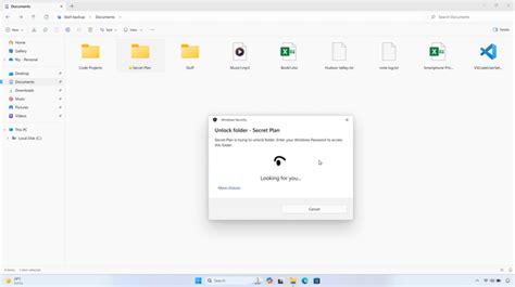 Windows Folder Locking Feature Rwindows11