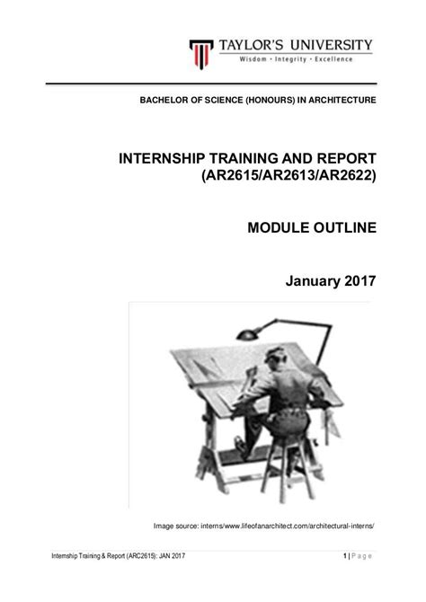 Semester 4 5 Internship Module Outline