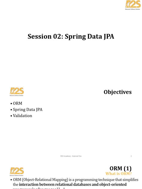 Session02 Spring Data Jpa Pdf Information Technology Object