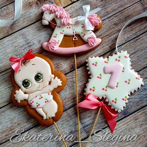 Топперы на годик для девочки #пряничнаяоткрытка #пряники # ...