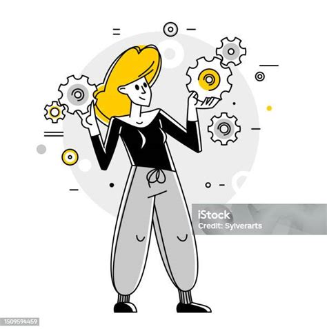 프로젝트에서 일하는 엔지니어 초안 계획 벡터 개요 그림 창의적인 발명가 기계 수리에 대한 작업을 수행하는 정비사 전문가 관리자에