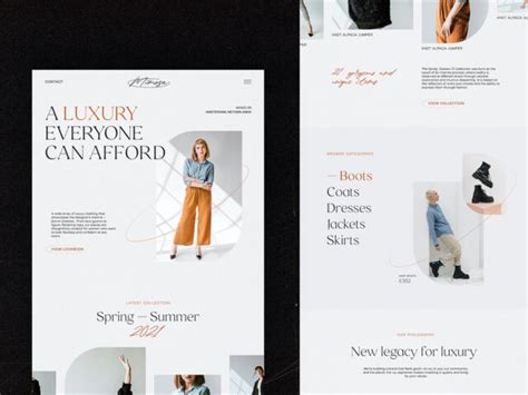 UI Inspiration Web Design Concepts For E Commerce Design Users