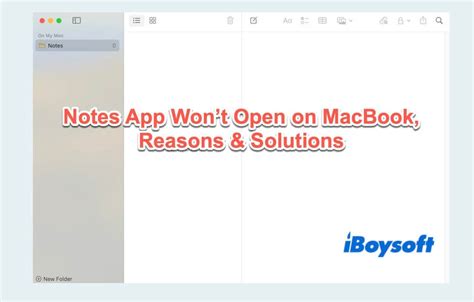 Notes App Wont Open On Macmacbook Best Fixes