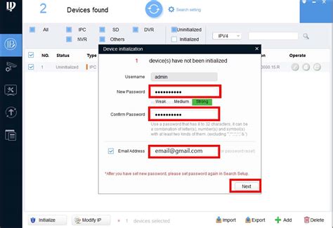 dahua ip camera initialization instructions —