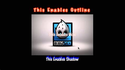 How To Create Glow Outline And Shadow Effect In Cocos2d Youtube