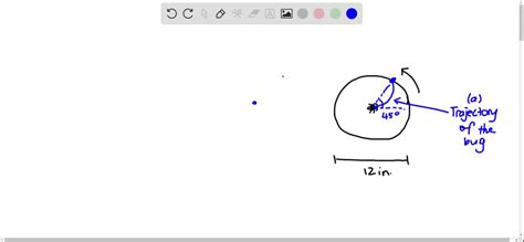 A Ladybug Starts At The Center Of A 12 In Diameter Turntable And Crawls In A Straight Radial